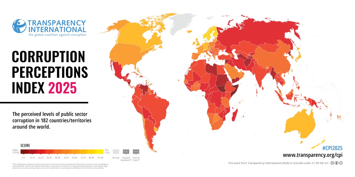 Transparency International Releases the Results of the Corruption ...